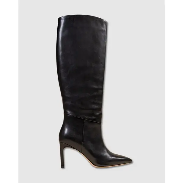 MI/MAI Coco Stiletto Long Boot - Black