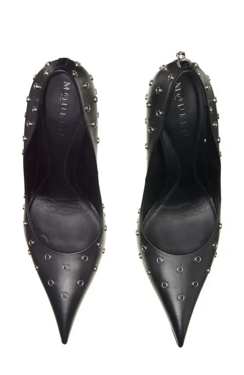 Alexander McQueen Grommet Pointed-toe Pumps