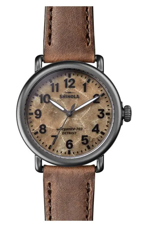 Shinola Runwell Strap Watch - Petoskey