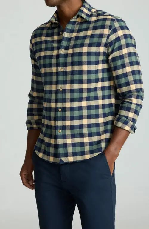 UNTUCKIT Plenville Flannel Shirt - Green