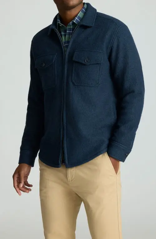 UNTUCKIT Raphael Boiled Wool-blend Jacket
