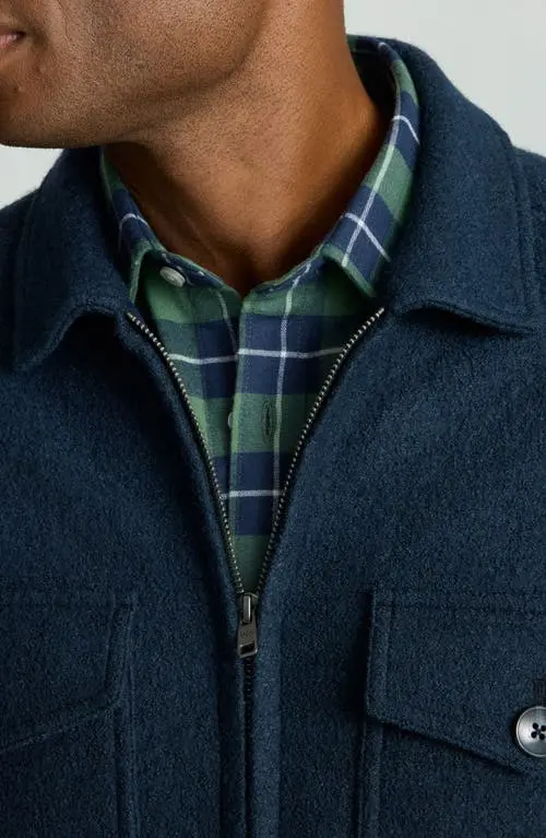 UNTUCKIT Raphael Boiled Wool-blend Jacket