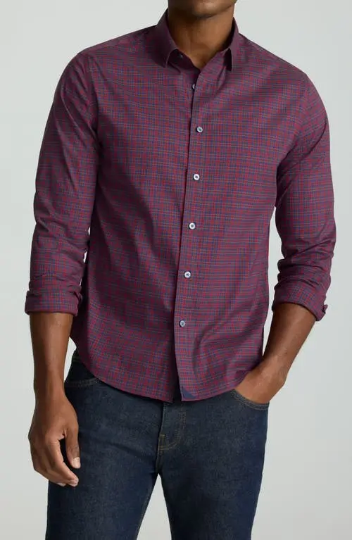 UNTUCKIT Plaid Button-up Shirt - Red