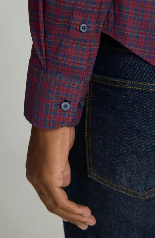 UNTUCKIT Plaid Button-up Shirt