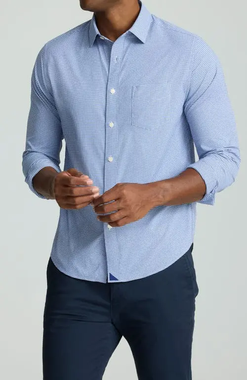 UNTUCKIT Lafior Check Performance Button-up Shirt - Blue