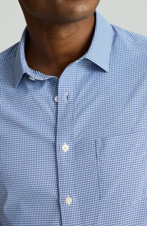 UNTUCKIT Lafior Check Performance Button-up Shirt - Blue