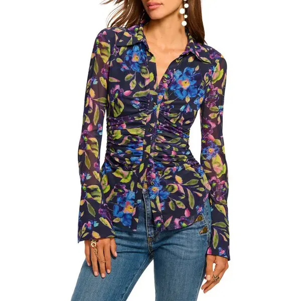 Ramy Brook Talisa Floral Print Shirt