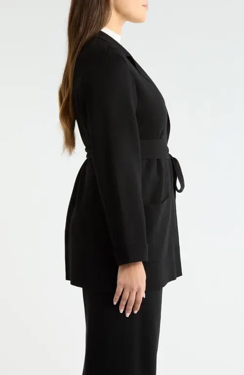 TAHARI ASL Tie Waist Cardigan