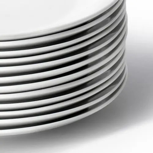 ELAMA Porcelain 12 Piece Large Round Dinner Plate Set