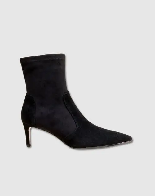 MI/MAI Ophelia Pointed Toe Ankle Boots - Black