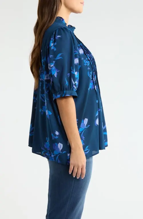 SUGARLIPS Niva Floral Elysia Pleated Top