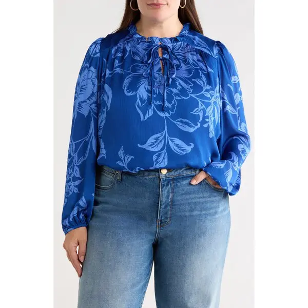 SUGARLIPS Ciara Floral Lindsey Ruffle Top