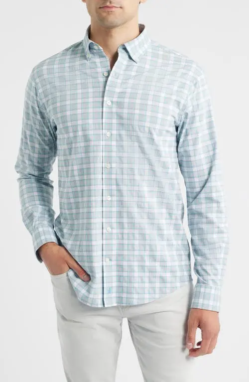 Johnnie-o Gatlin Check Performance Button-up Shirt