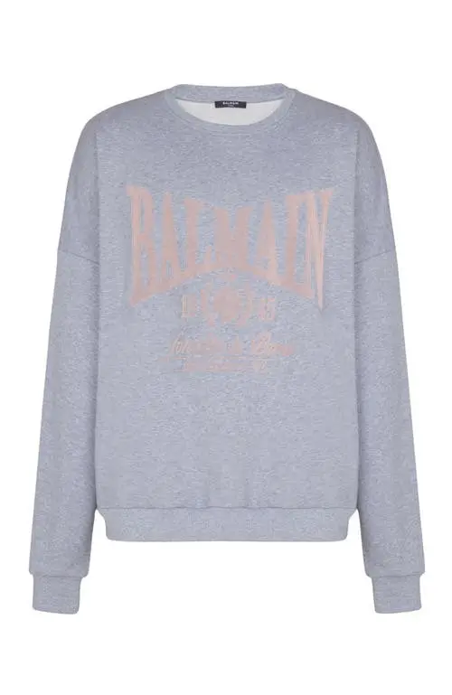 Balmain Printed Cotton Sweatshirt