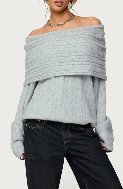 EDIKTED Oversized Off-the-shoulder Sweater