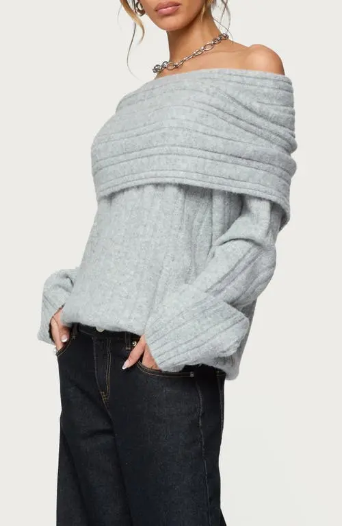 EDIKTED Oversized Off-the-shoulder Sweater