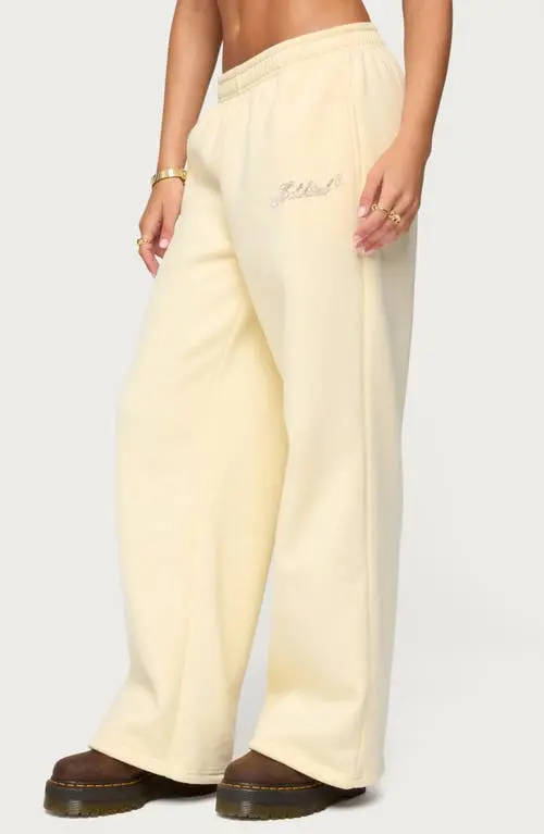 EDIKTED Club Wide Leg Sweatpants