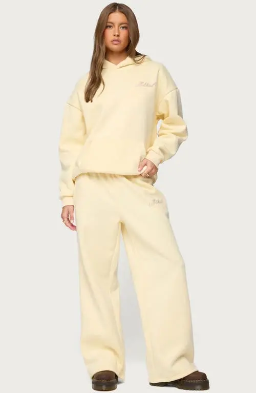 EDIKTED Club Wide Leg Sweatpants
