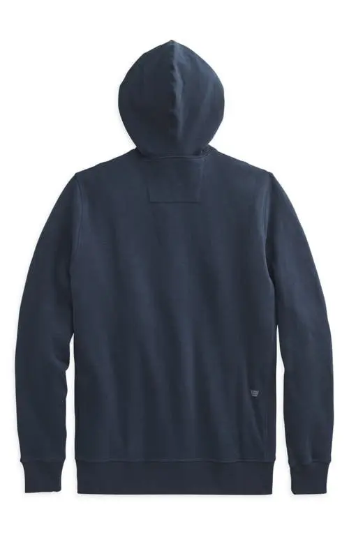 Mack Weldon Ace Cotton Blend French Terry Zip Hoodie - Total Eclipse