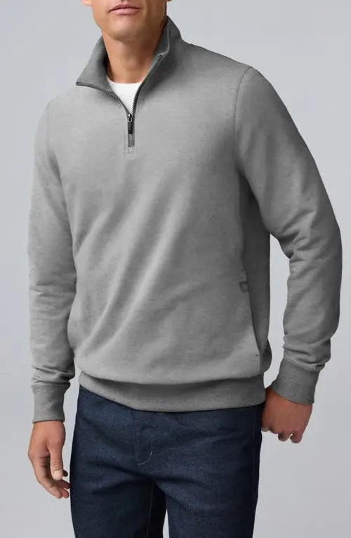 Mack Weldon Ace Cotton Blend French Terry Half Zip Pullover