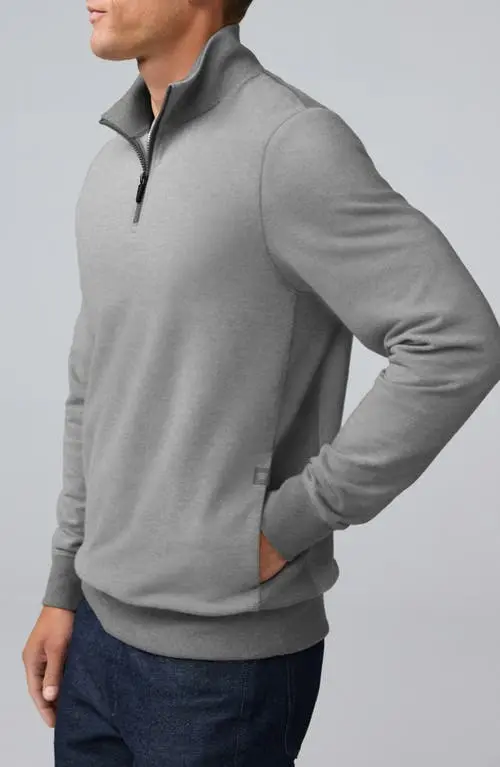 Mack Weldon Ace Cotton Blend French Terry Half Zip Pullover