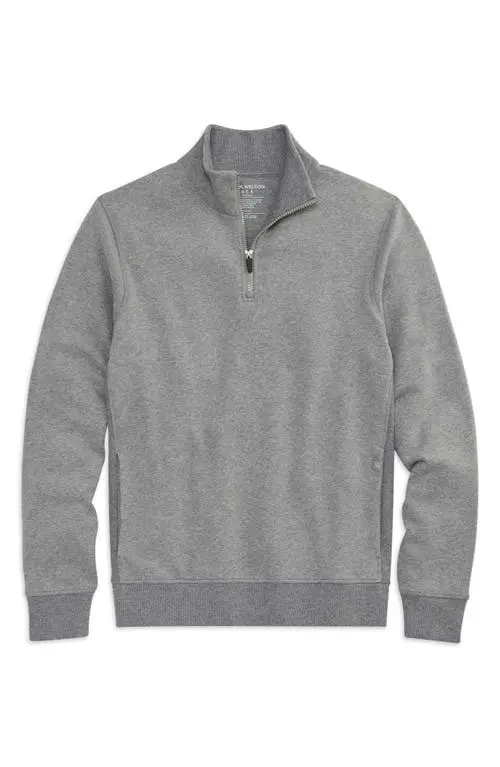 Mack Weldon Ace Cotton Blend French Terry Half Zip Pullover