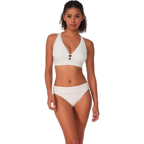 SUNSETS Natalie Bikini Swimsuit Top - White Lily