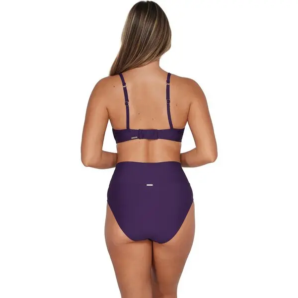 SUNSETS Arlene High-waist Bikini Bottom - Paradise Plum