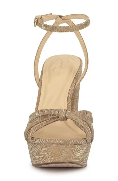Jessica Simpson Ilaria Platform Sandals - Bronze