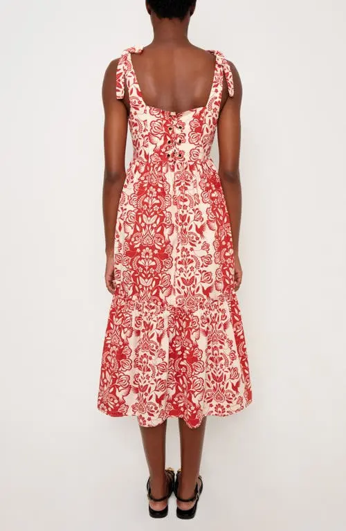THE LULO PROJECT Stretch Cotton Midi Sundress