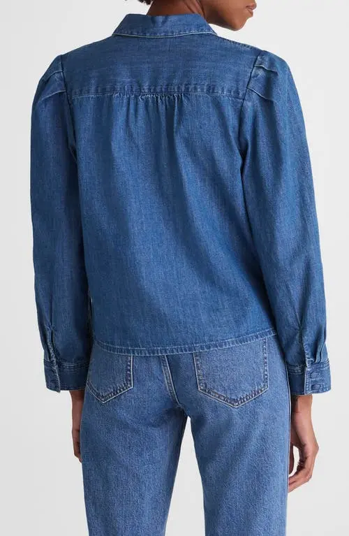 Madewell Puff Sleeve Denim Shirt