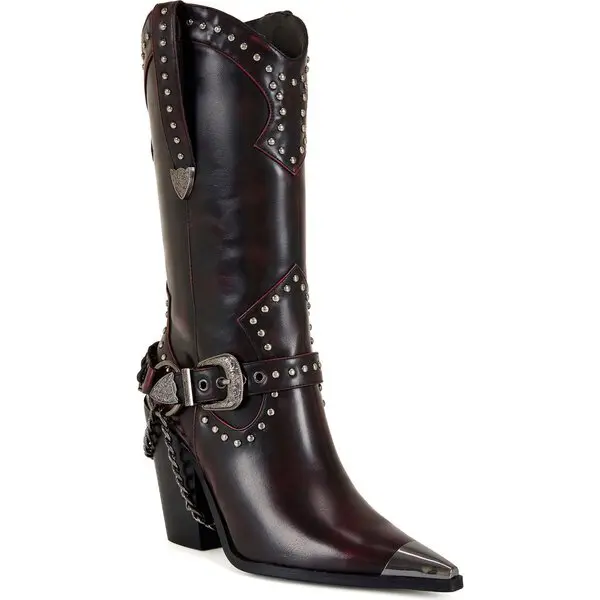 AZALEA WANG Osborn Studded Mid-calf Boots