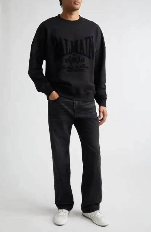 Balmain 1945 Logo Graphic Sweatshirt