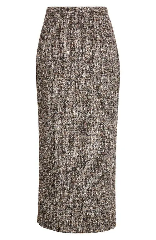 St. John Tweed Midi Pencil Skirt