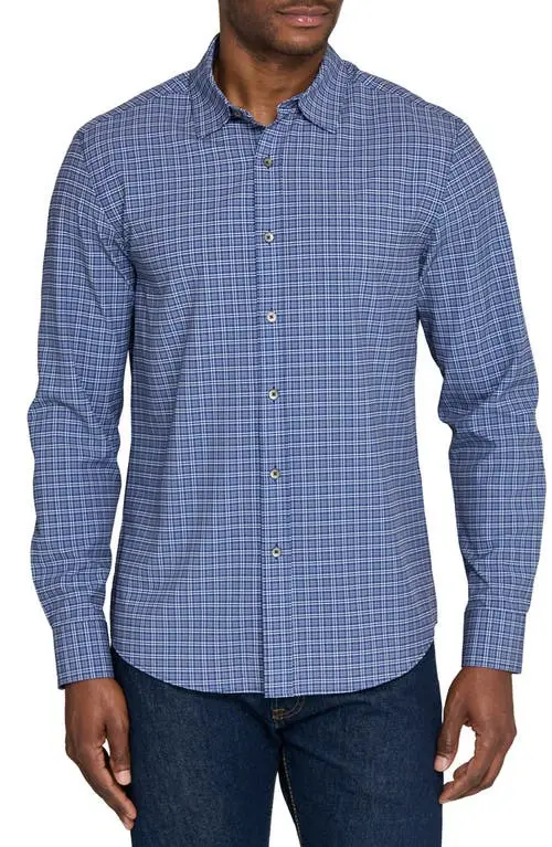 W.R.K Basic Slim Fit Plaid Performance Button-up Shirt