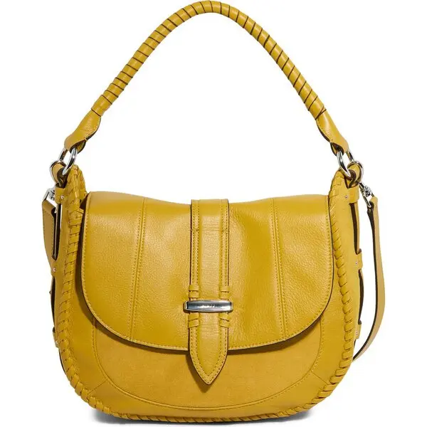 AIMEE Willow Convertible Leather Shoulder Bag - Marigold