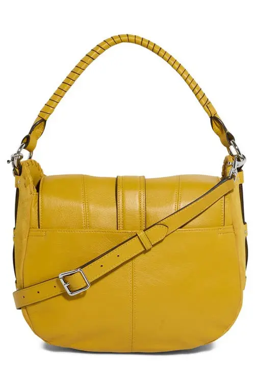 AIMEE Willow Convertible Leather Shoulder Bag - Marigold