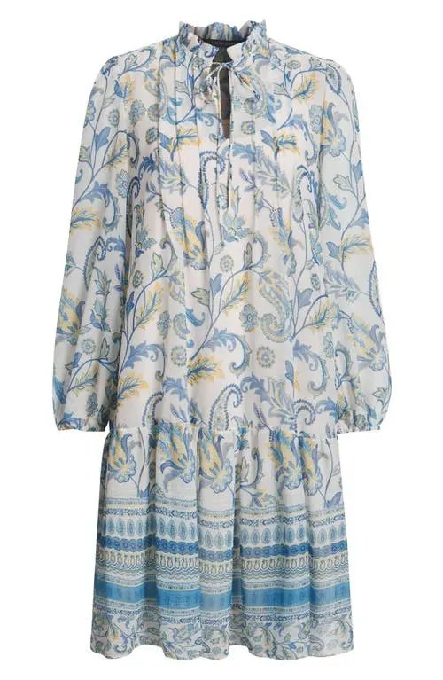 Julia Jordan Long Sleeve Paisley Print Dress