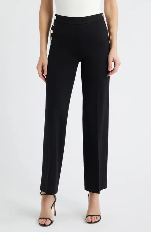 Anne Klein Pull-on Sailor Pants - Anne Black
