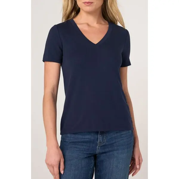 LIVERPOOL Short Sleeve V-neck T-shirt - Club Navy