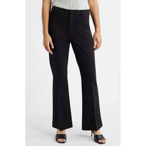 LIVERPOOL Patch Pocket Flare Leg Trousers