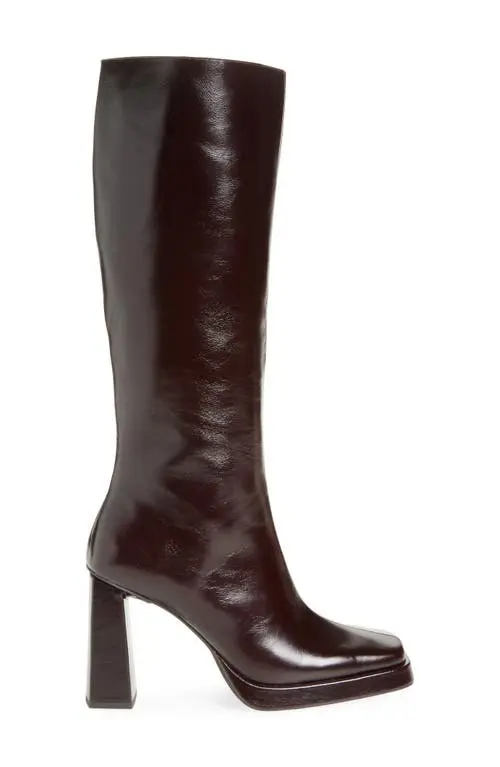Jeffrey Campbell Maximal Knee High Boots - Espresso