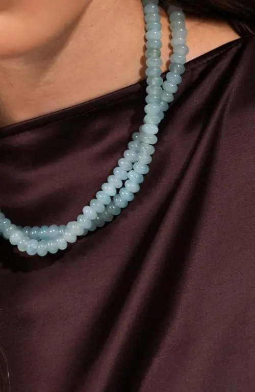 JENNIFER BEHR Veronica Multistrand Necklace - Blue Quartz