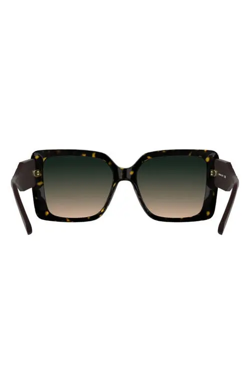 Kendra Scott Gradient Rectangular Sunglasses - Dark Tortoise