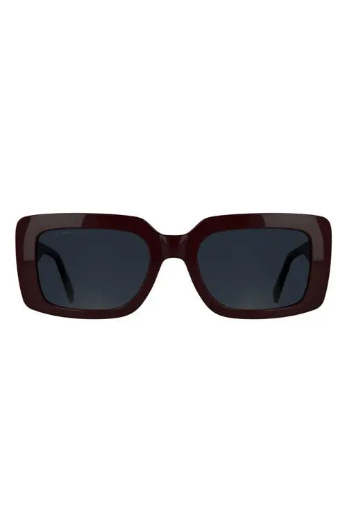 Kendra Scott Dira Rectangular Sunglasses - Wine