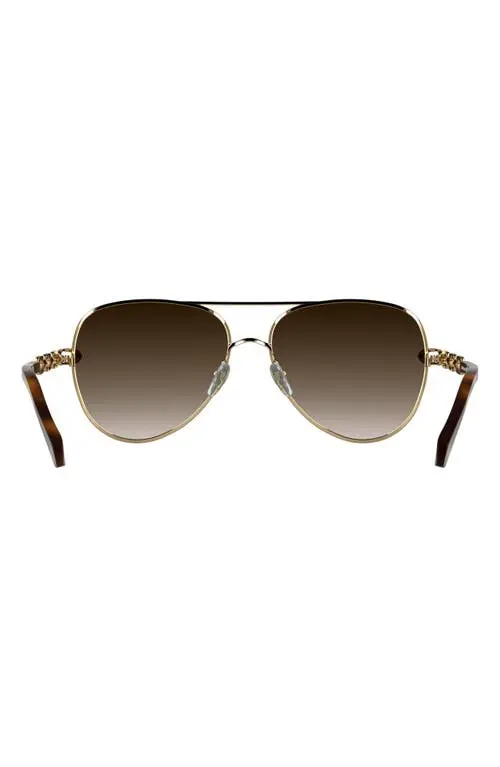 Kendra Scott Korinne 61mm Gradient Aviator Sunglasses - Yellow Gold