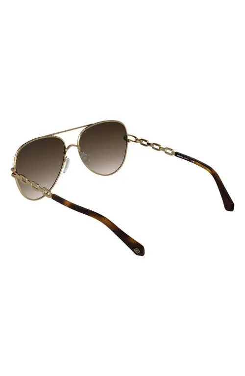 Kendra Scott Korinne 61mm Gradient Aviator Sunglasses - Yellow Gold