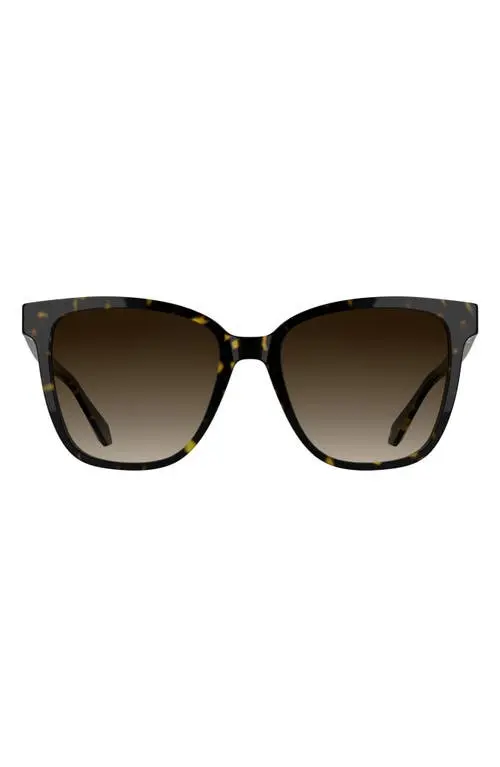 Kendra Scott Dira 56mm Rectangular Sunglasses - Dark Tortoise