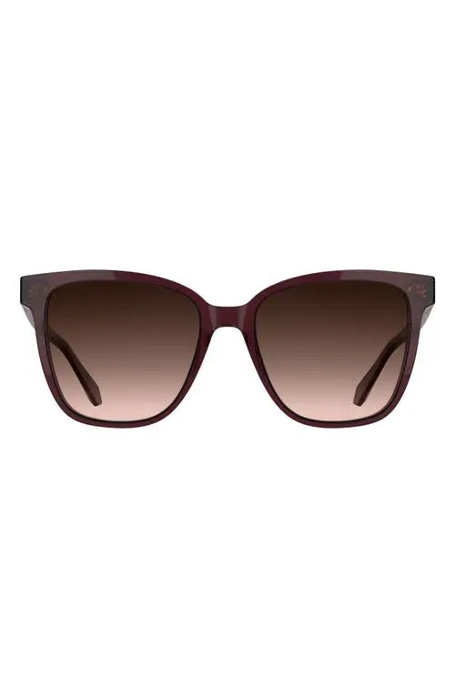 Kendra Scott Dira 56mm Rectangular Sunglasses - Wine