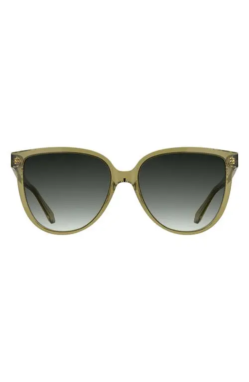 Kendra Scott Acetate Sunglasses With Gradient Lenses - Light Olive